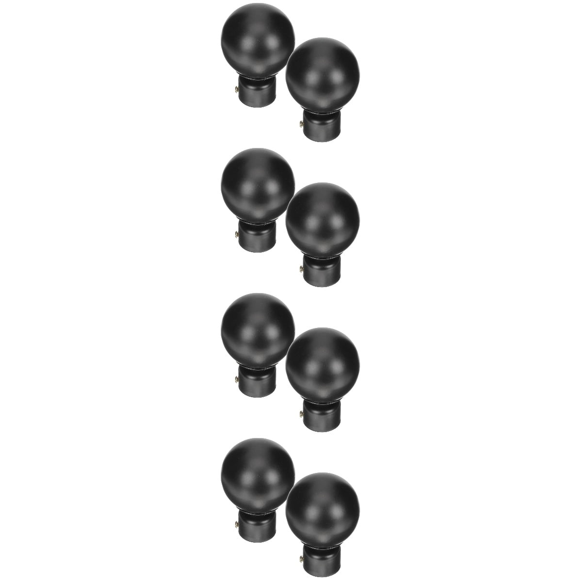8 Pcs Curtain Rod Decorative Ends Finials for Finals Black Vintage ...