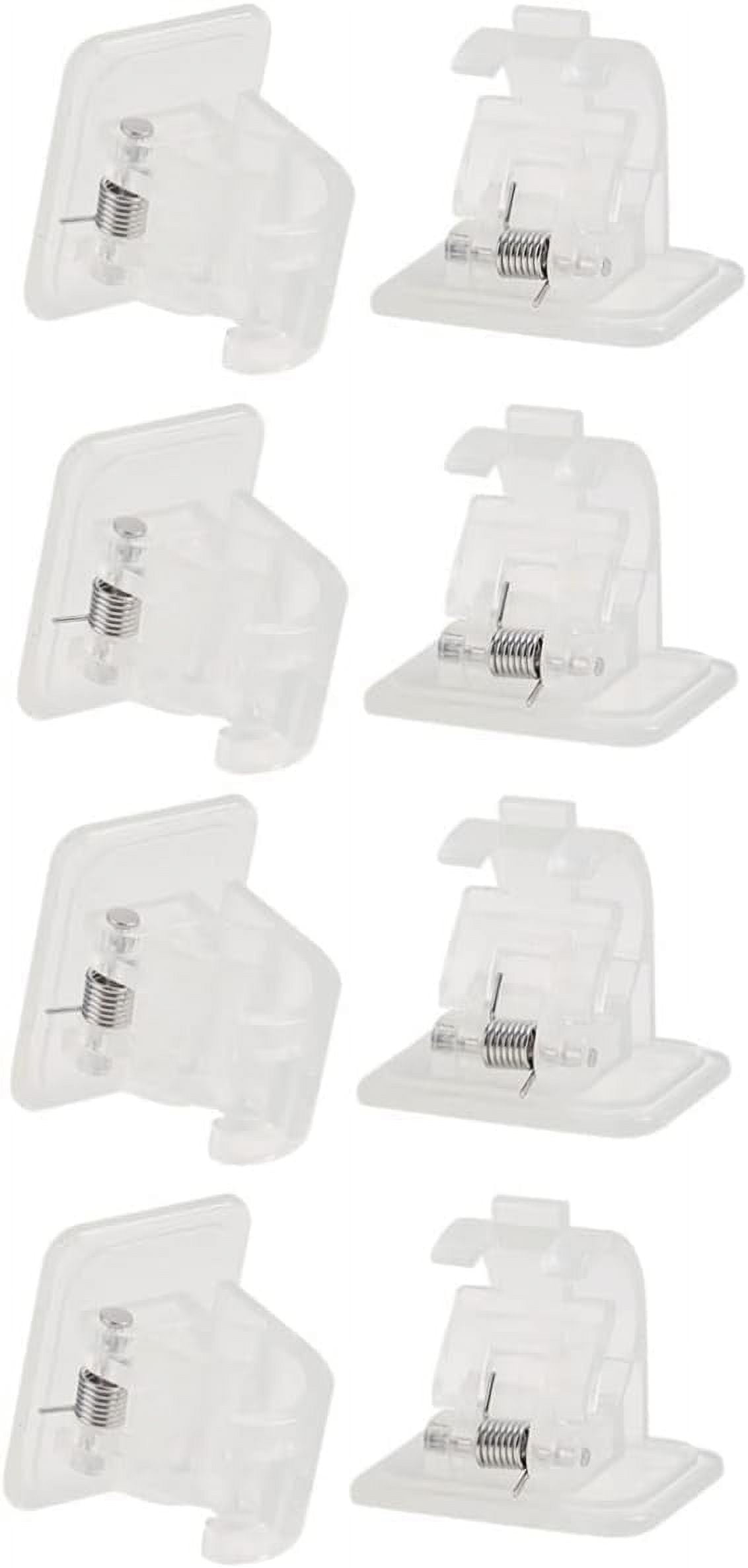 8 Pcs Curtain Rod Sticky Hook Adjustable Hitch Curtain Tieback Hooks ...