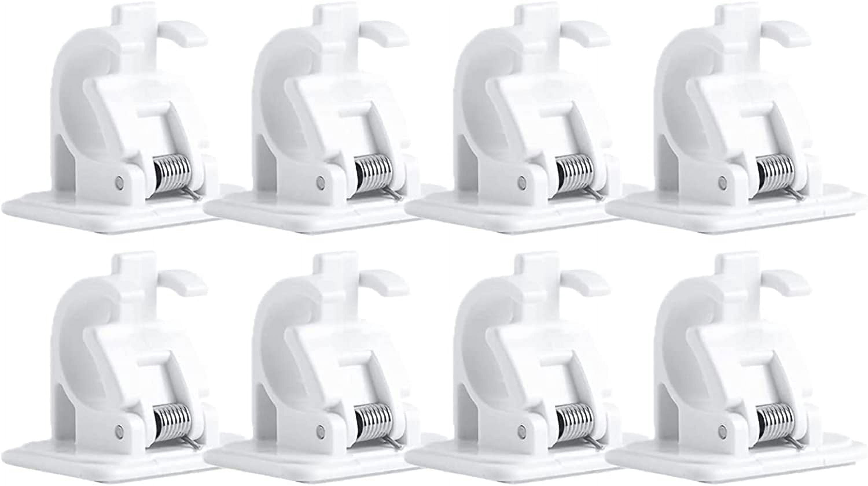 8 Pcs Curtains Bracket Crossbar Hook Self Adhesive Rods Hanger, Curtain ...