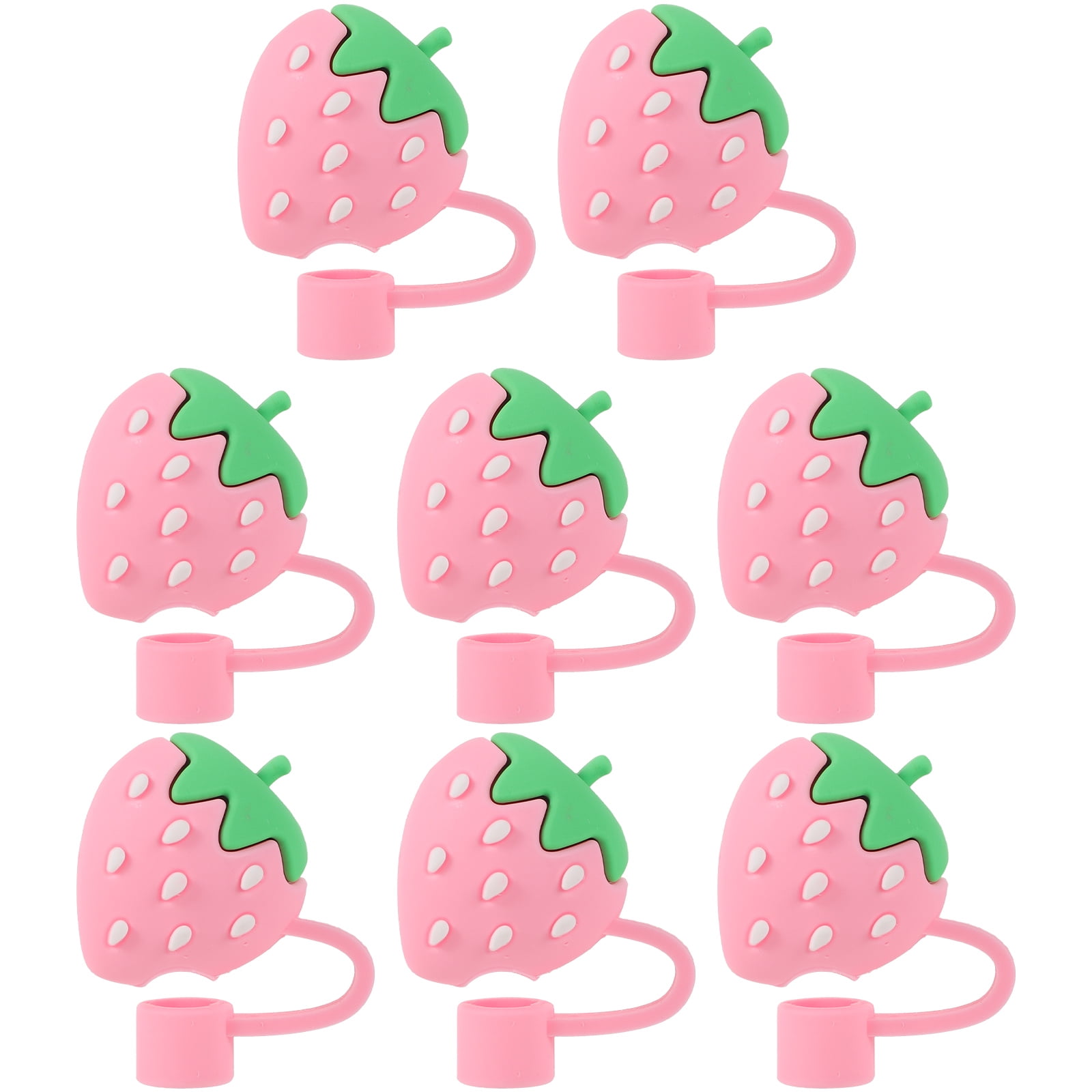 SOPOTUTU Straw Dust Plug Red Silicone 8Pcs - Walmart.com