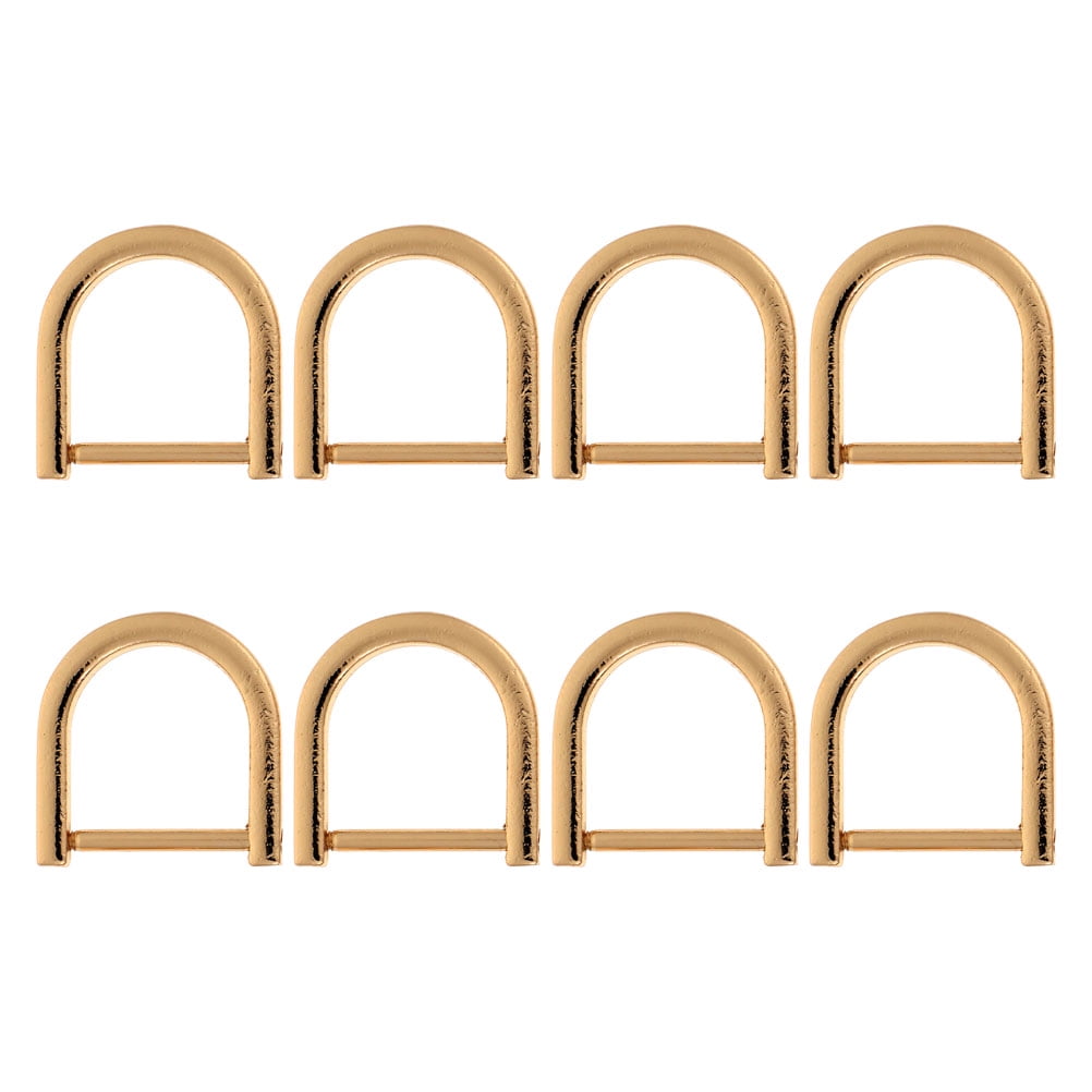 Homoyoyo Bag Making Accessories D Ring Golden Zinc Alloy Detachable Screw Wallet Use 8 Pcs ...