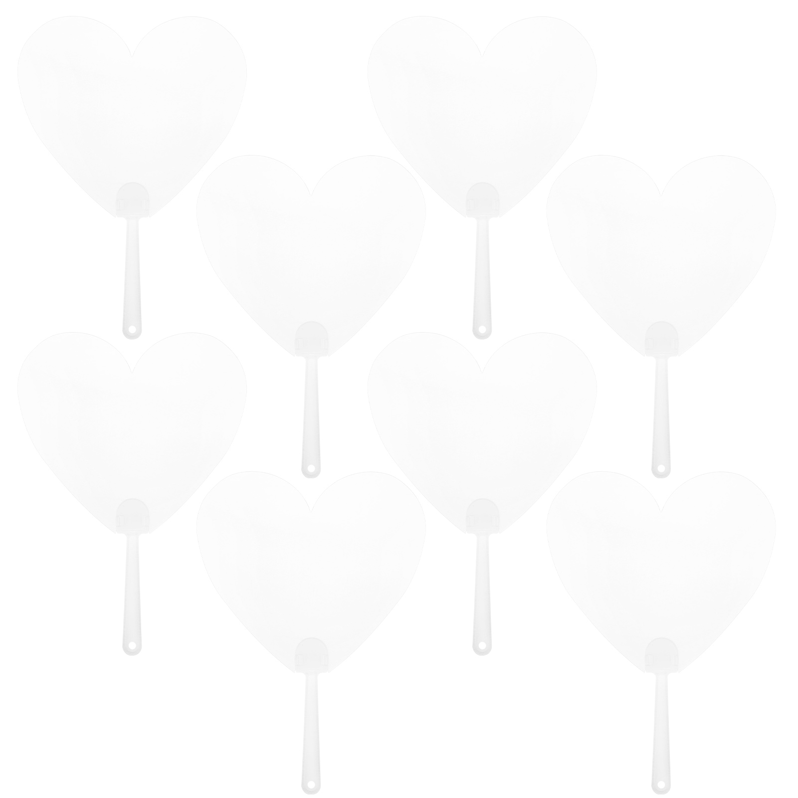 8 Pcs DIY Transparent Fan Summer Crafts Toy for Kids Vintage Japanese ...