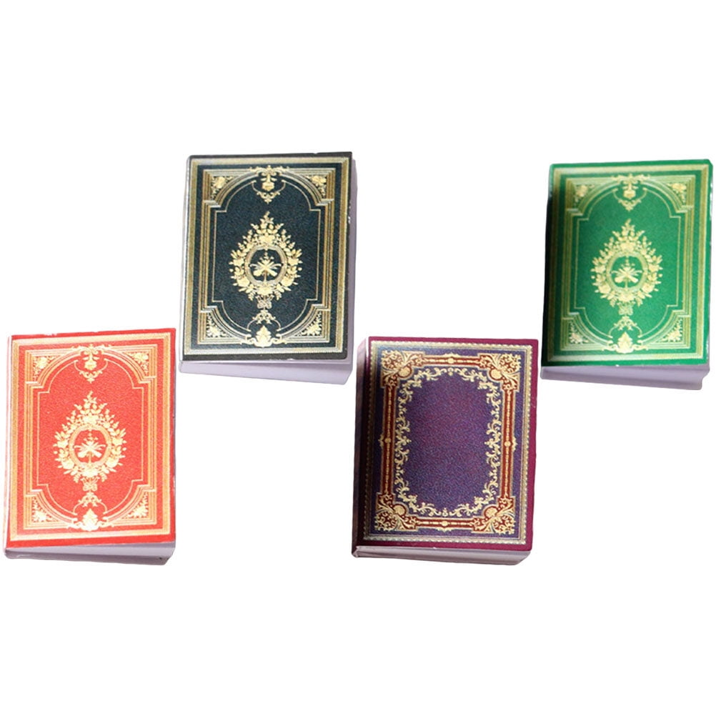 8 Pcs Doll House Book Models Kids Toy Pretend Play Toys Books Vintage ...