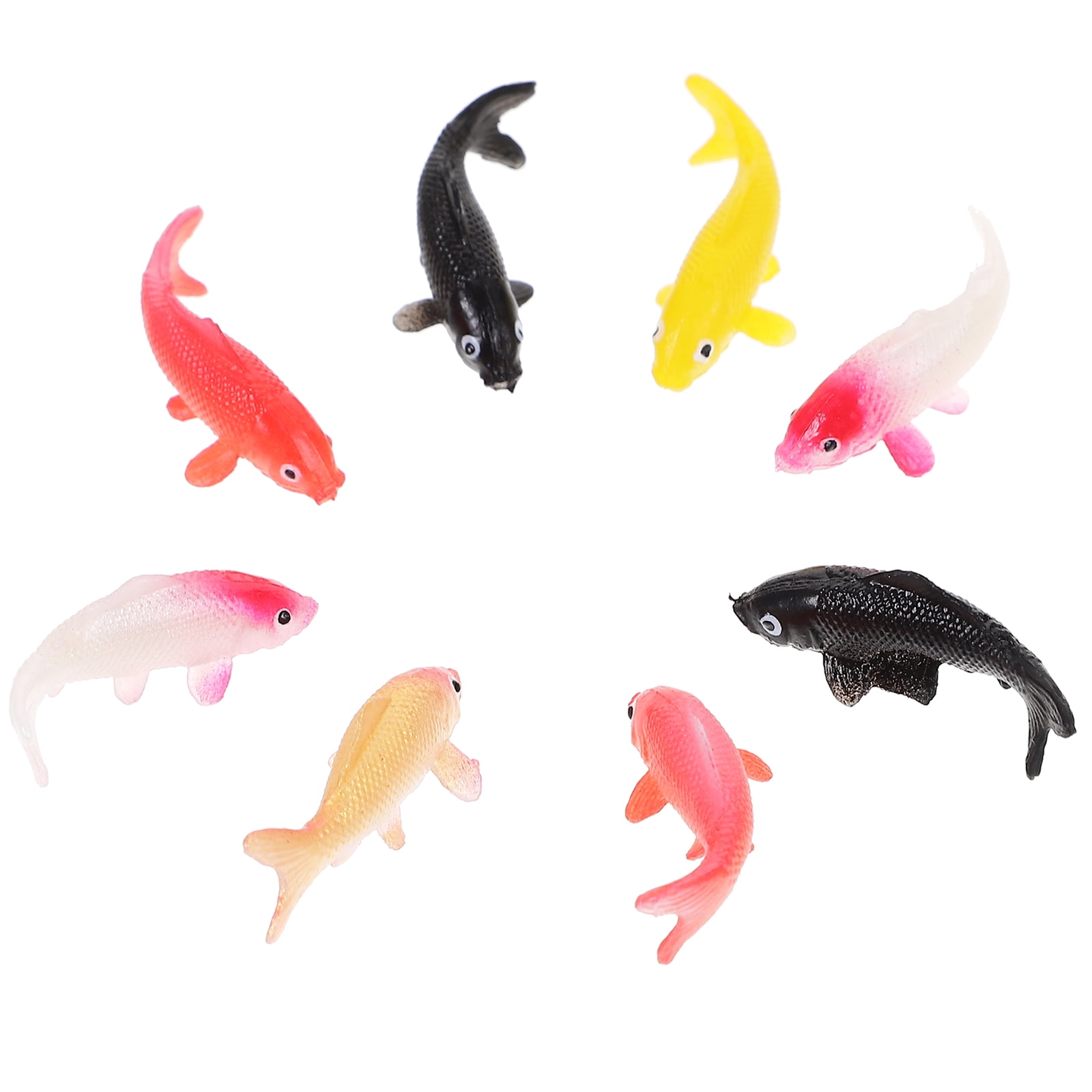 8 Pcs Dollhouse Toys Models Goldfish Figurine for DIY Safe Dollhouse ...