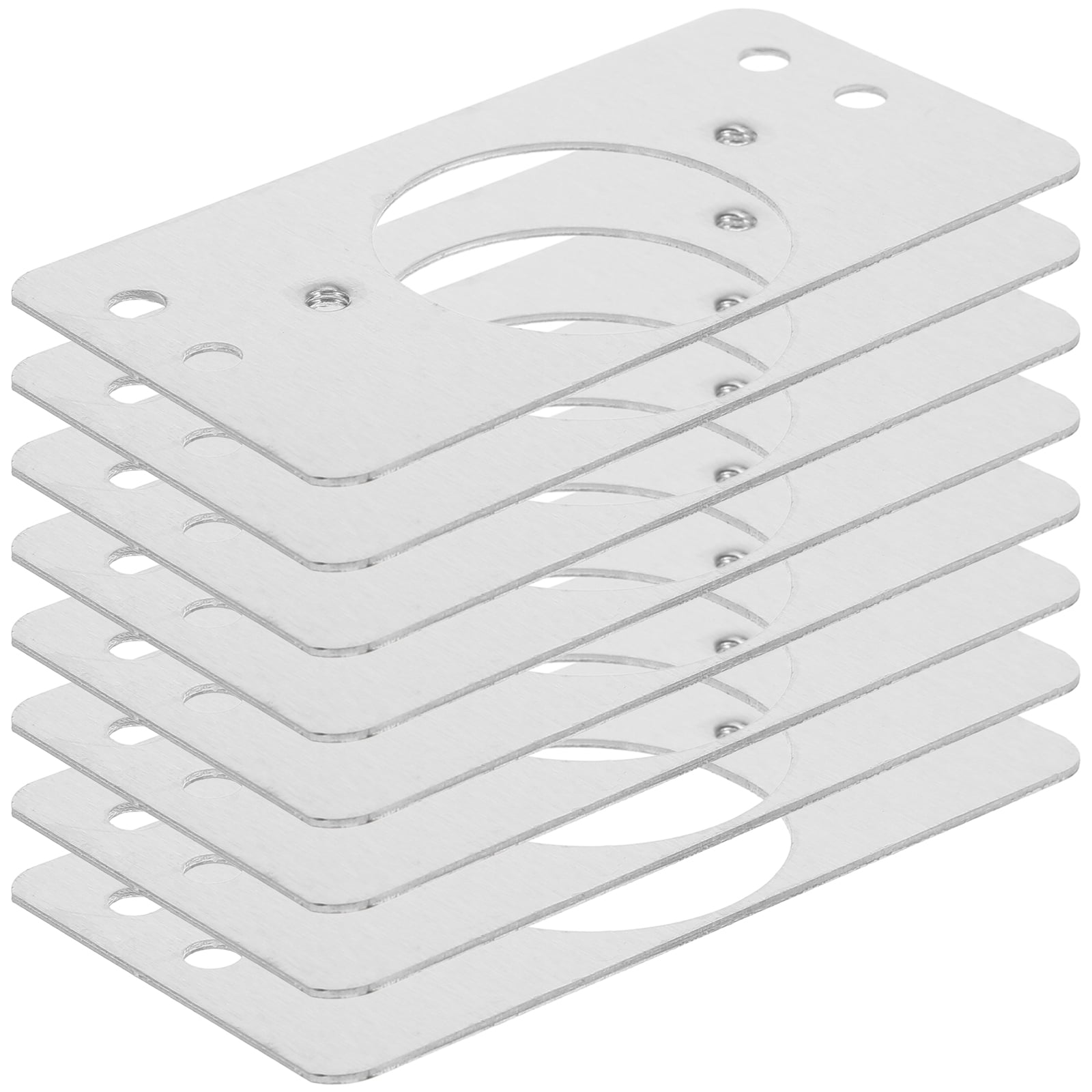 8 Pcs Door Locks for Front Fixing Plate Round Repair Cabinet Board ...