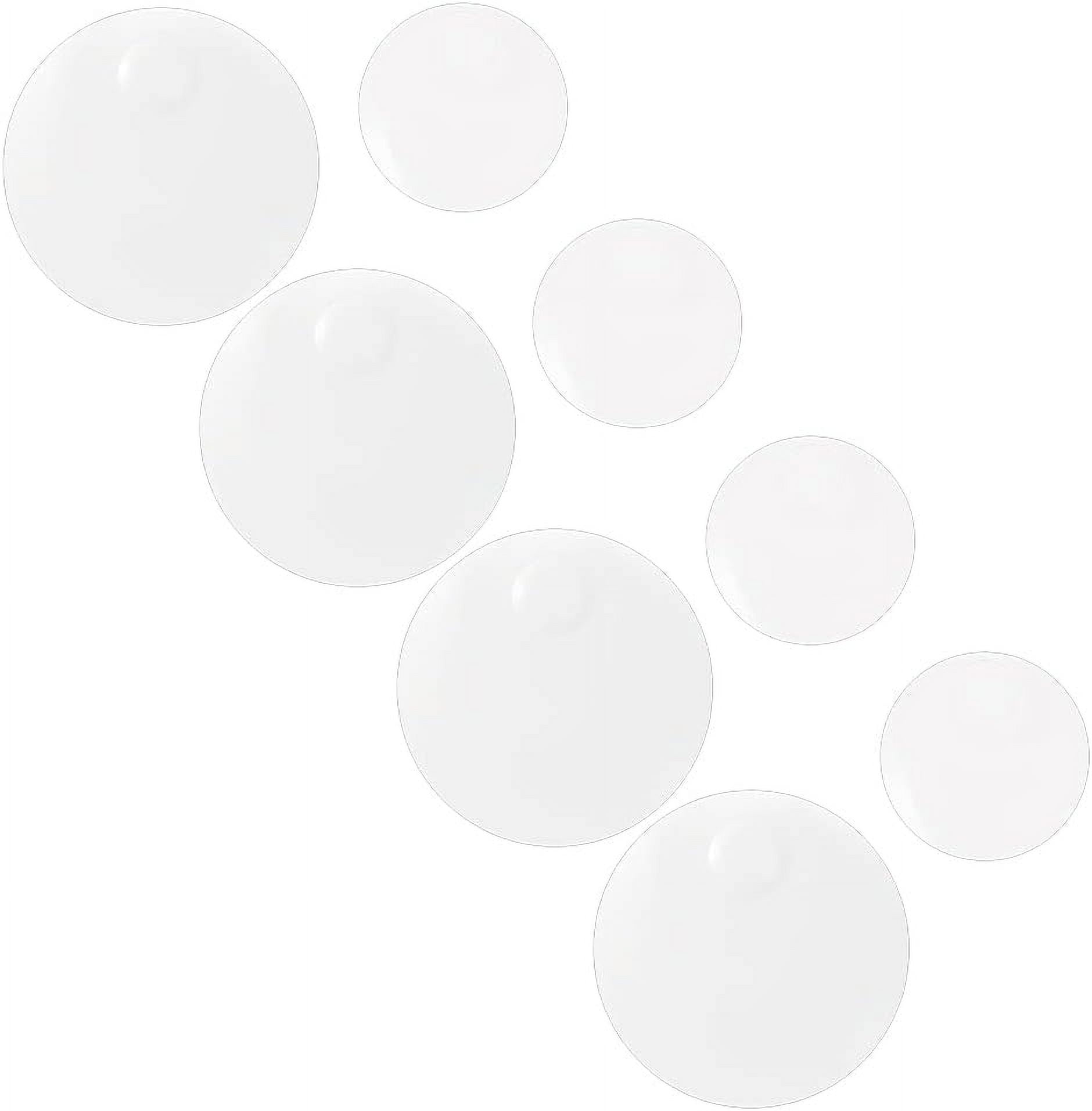 8 Pcs Double Convex Lens 49/75mm Diameter Optical Glass Lenses for Magnifier 170/205mm Focal ...