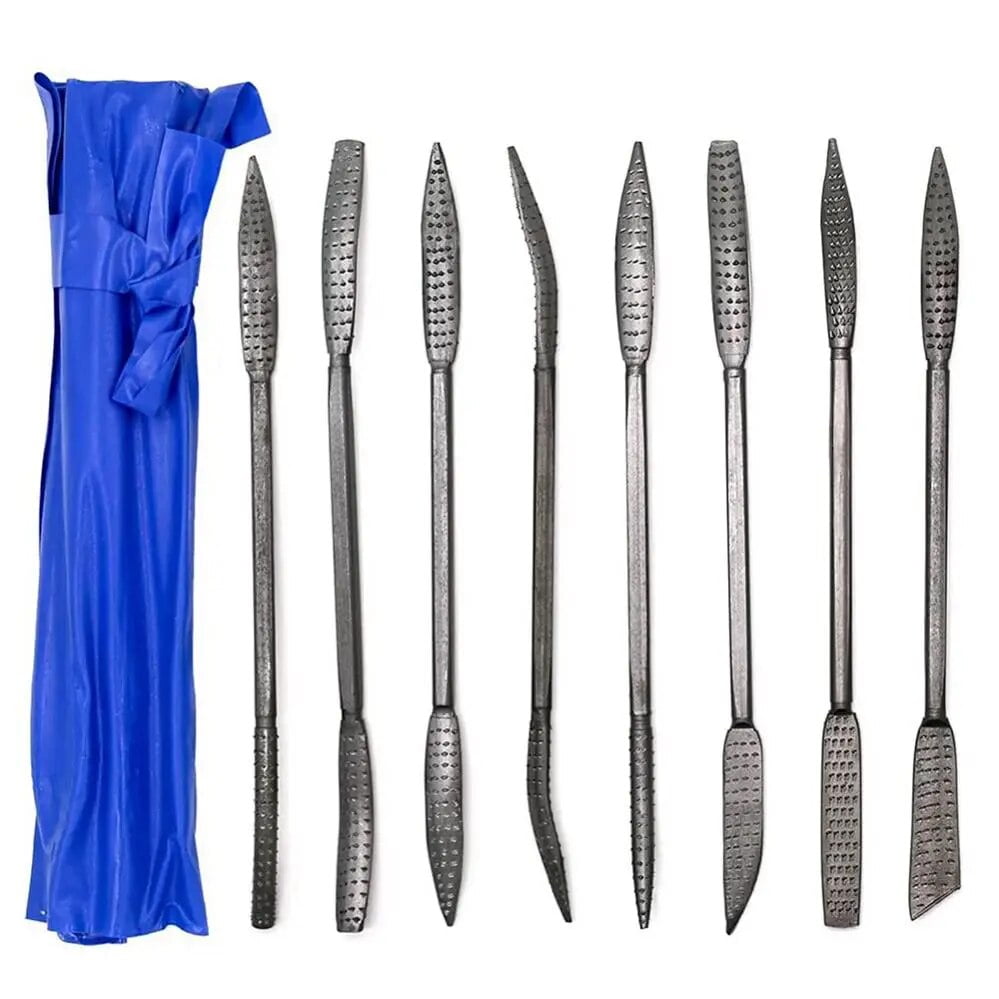 8 Pcs Double Ended Riffler Wood Rasp File Set Riffler File Set ...