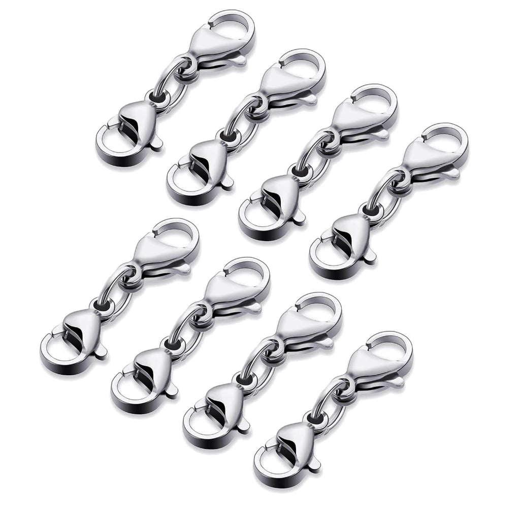 8 Pcs Double Lobster Clasp Connector Bracelet Extension Clasp Necklace ...