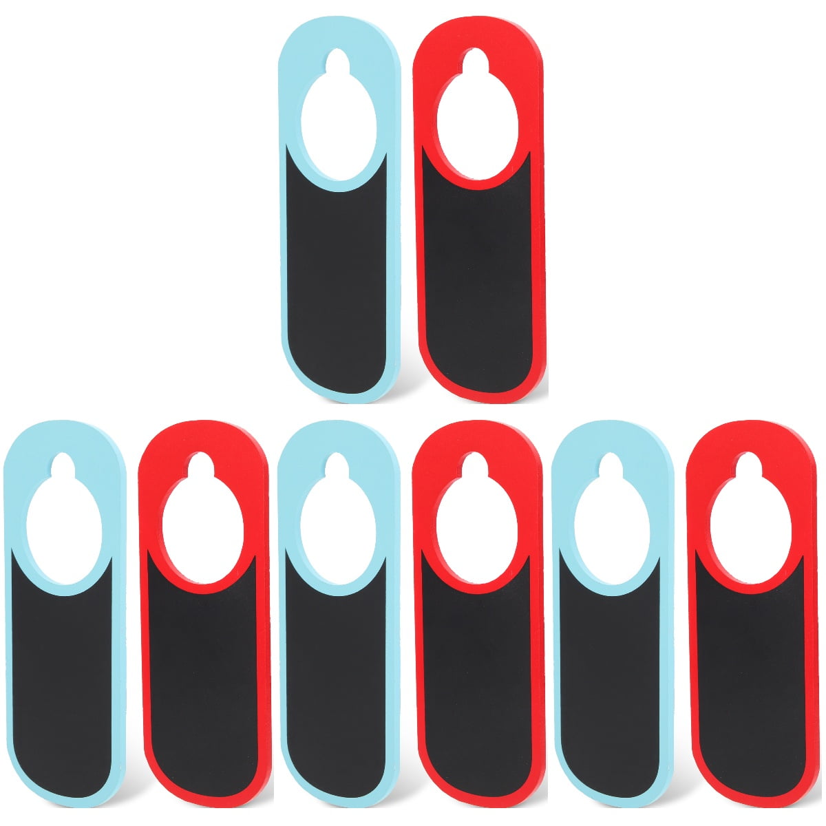 8 Pcs Double-sided Door Knob Sign Chalkboard Design Door Sign Hanging ...