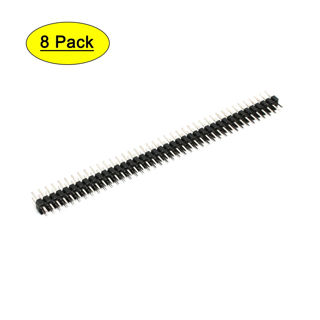 8 Pcs Dual Row 2 x 40 Pin 2mm Pitch Straight Male Header Strip for IC ...