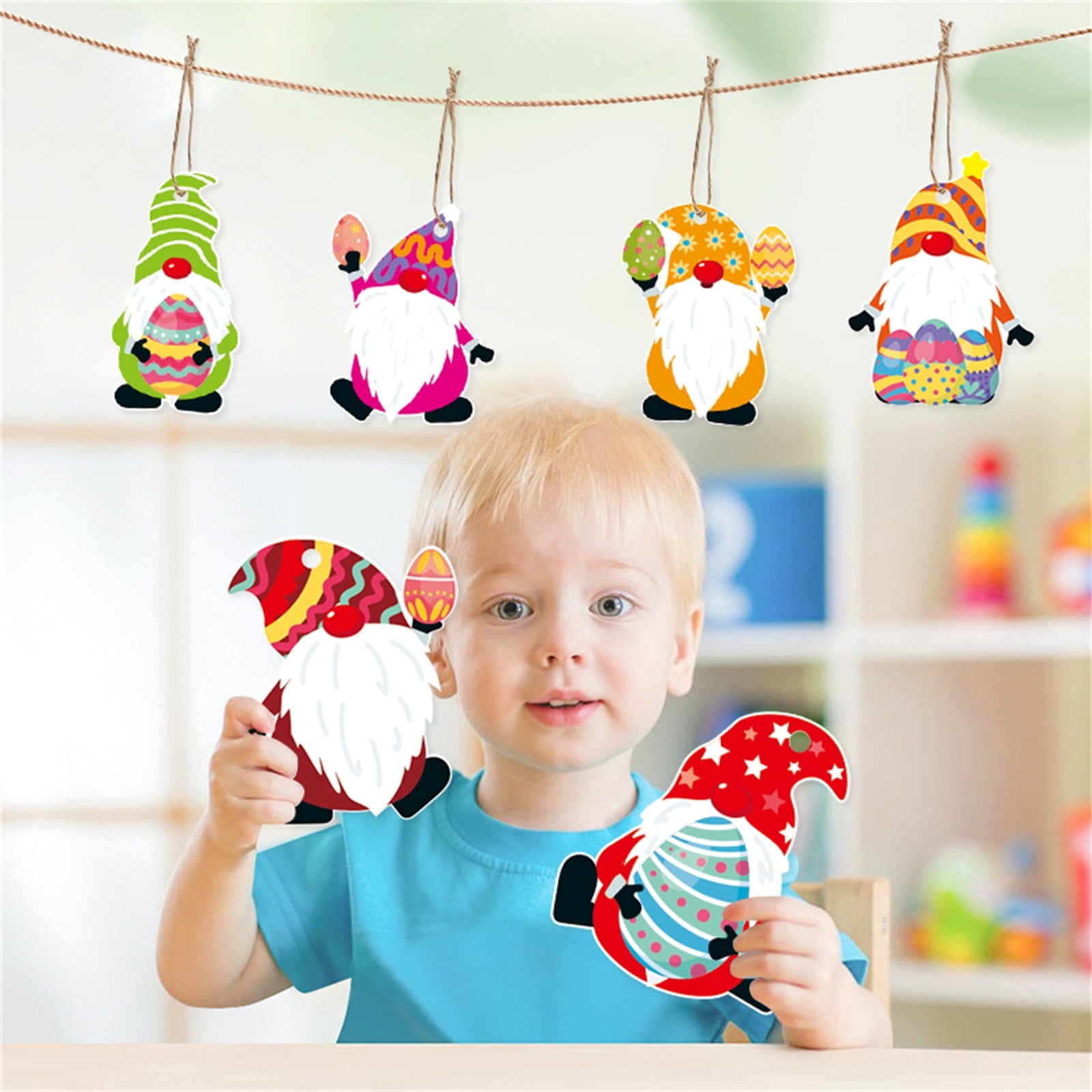 8 Pcs Easter Tree Ornaments Easter Bunny Egg Hanging Ornament Easter ...