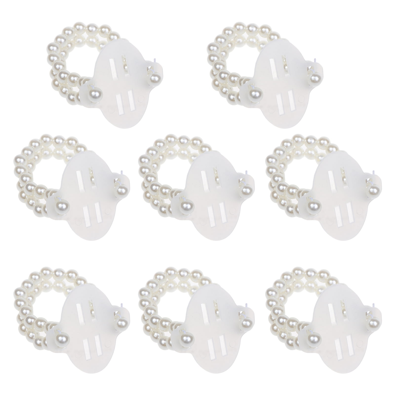 8 Pcs Elastic Pearl Wrist Corsage Pearl Wedding Wrist Corsages Flowers ...
