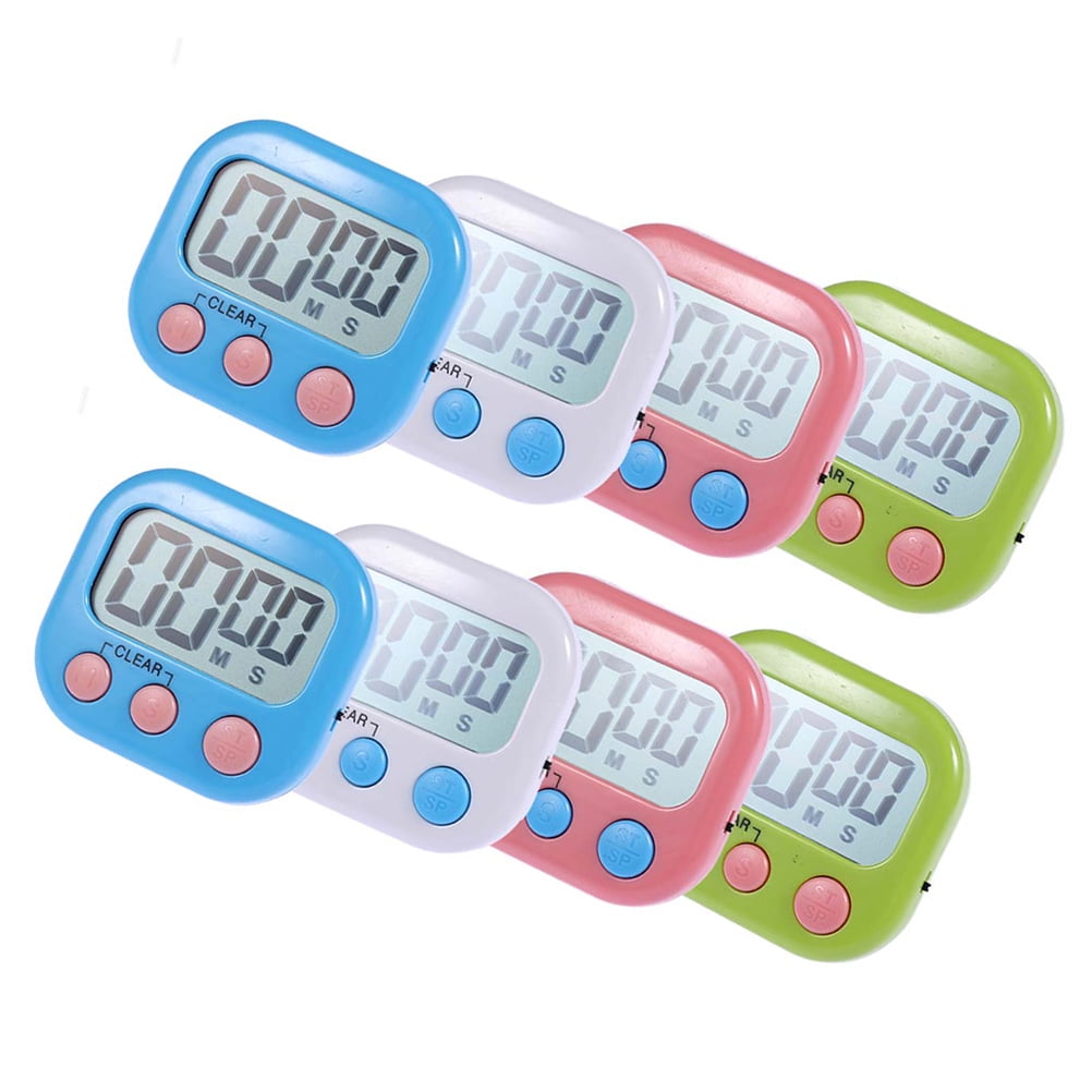 8 Pcs Electronic Timer Small Cooking Timers for Kitchen Loud Alarm ...