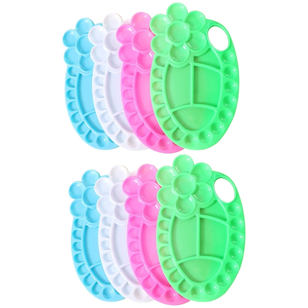 TABLZONE Assorted Color Plastic Pigment Mixing Tray, Easy to Store and ...