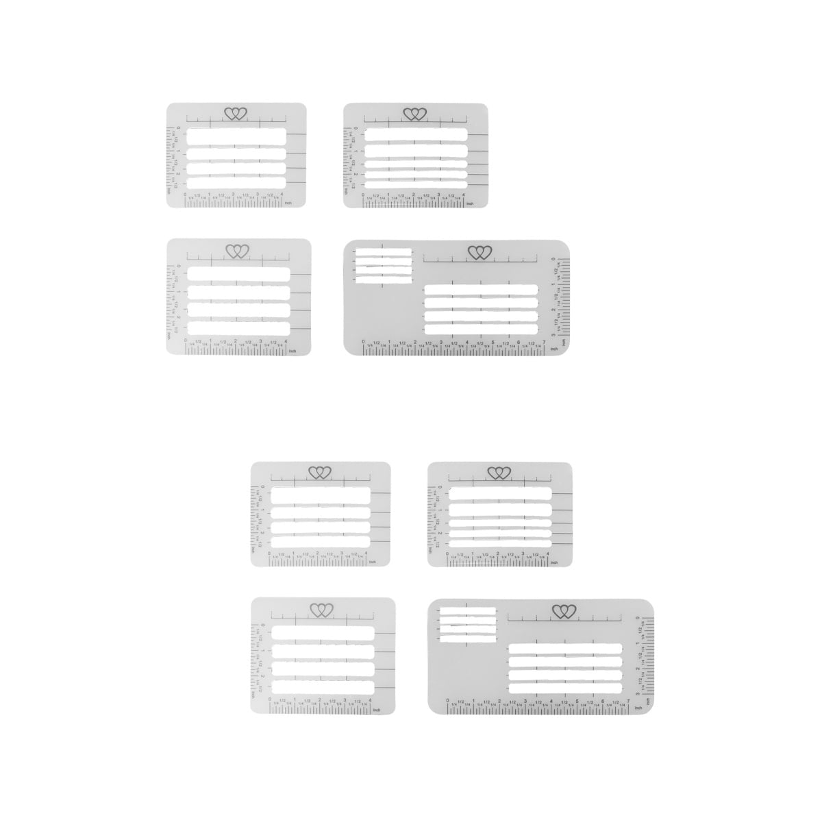 8 Pcs Envelope Address Template Addressing Guide Letter Stencils ...