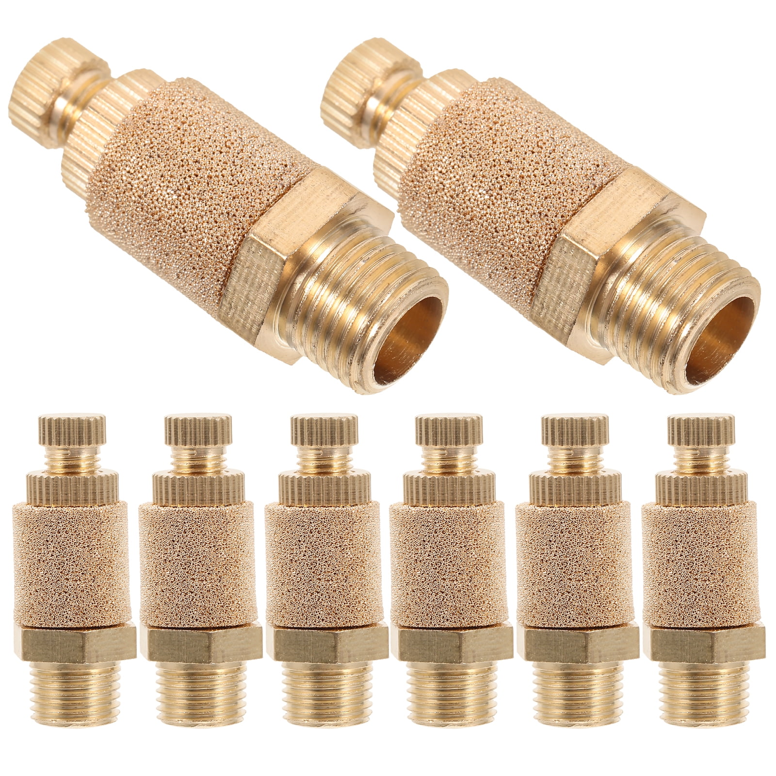 8 Pcs Exhaust Muffler 1/8 Pneumatic Pneumatic Exhaust Noise Reduction 1 ...