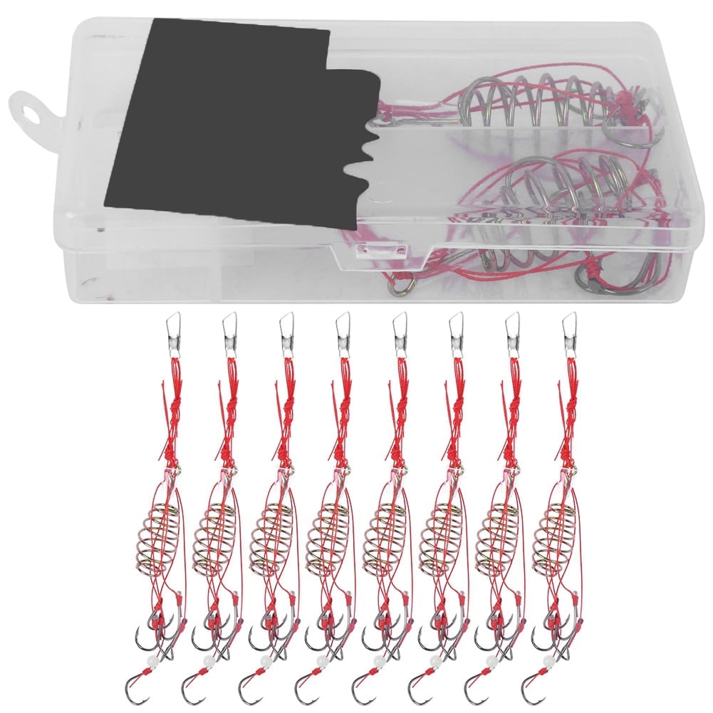 8 Pcs Explosion Fishing Hook Luminous Fishing Lure Bait Feeder Trap ...