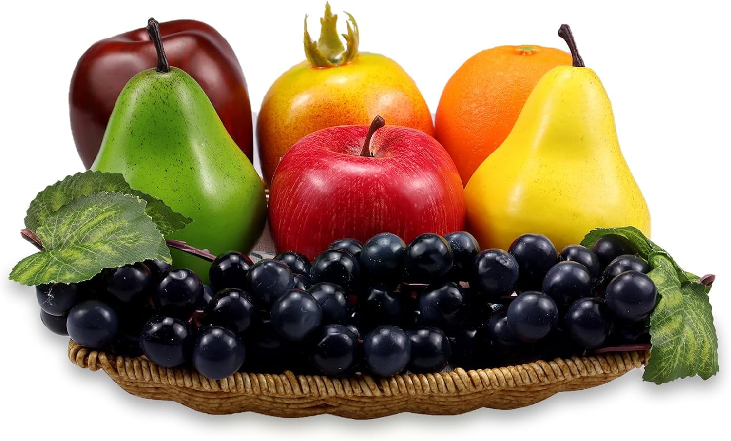 8 Pcs Fake Fruit Pack, Artificial Fruit for Home Decor, Simulation ...