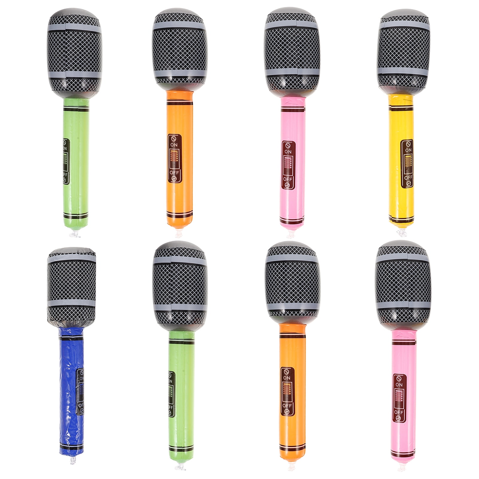 8 Pcs Fake Mic Microphone Gooseneck Inflatable Child - Walmart.com