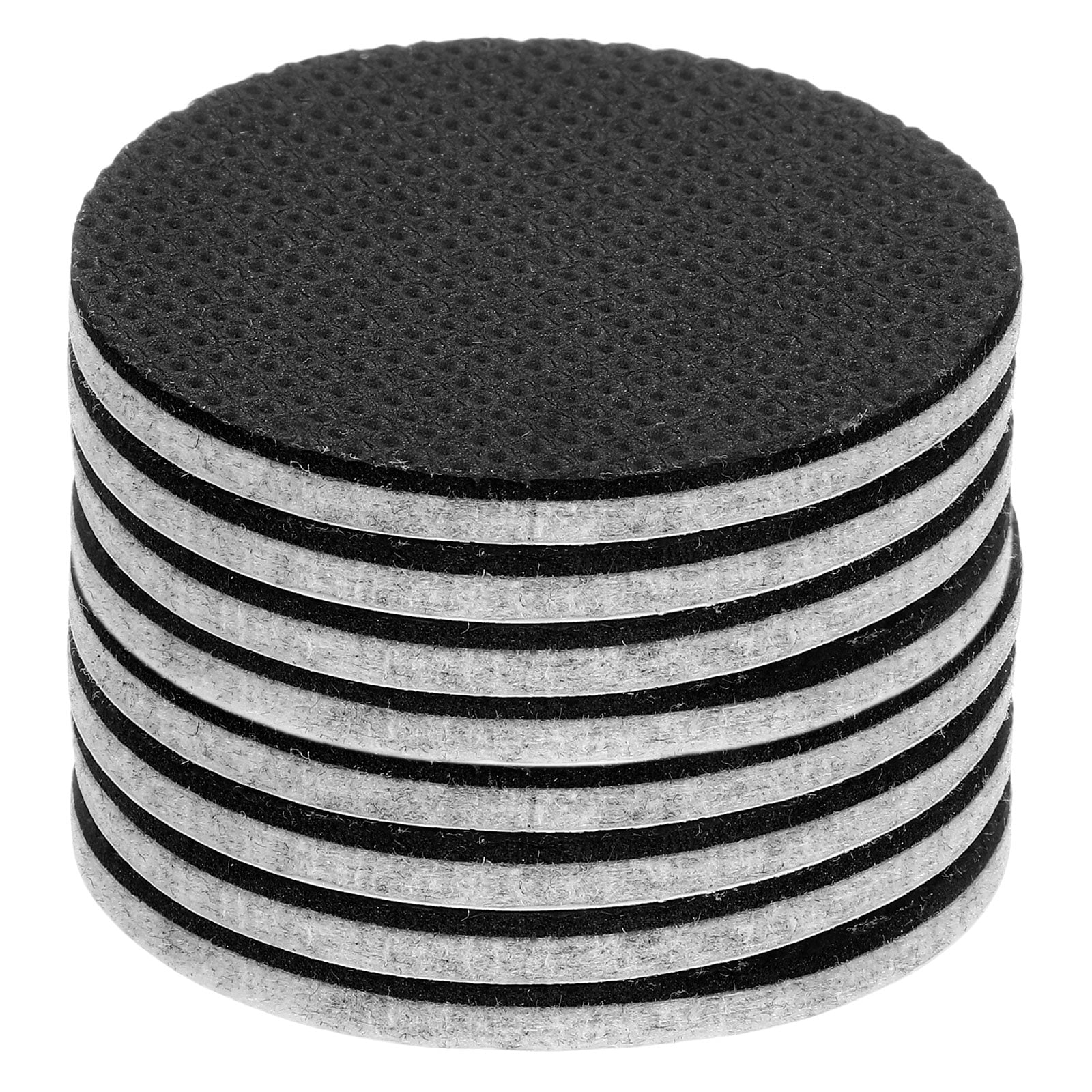 8 Pcs Felt & EVA Furniture Pads, 2 3/8" (60mm) Round Furniture Feet ...