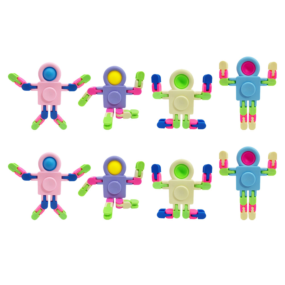 8 Pcs Fidget Stuffed Keychain Remote Stress Relief Toys Office ...