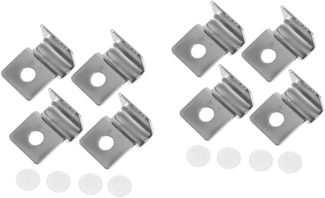 8 Pcs Fish Tank Cover Bracket Rimless Aquarium Glass Holder Acrylic ...