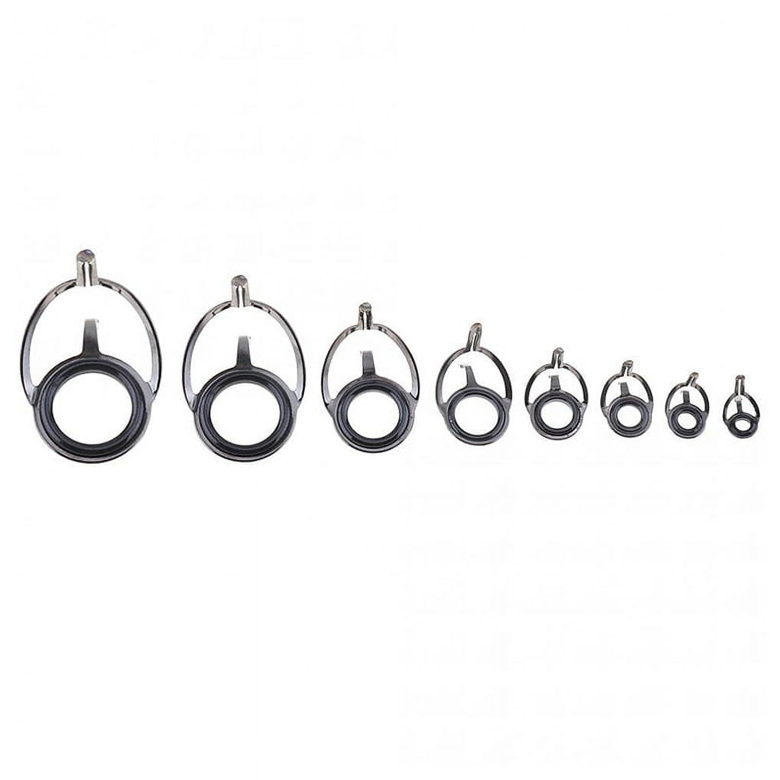 8 Pcs Fishing Rod Guide Oval Fishing Rod Eyes Guides Line Rings Pole ...