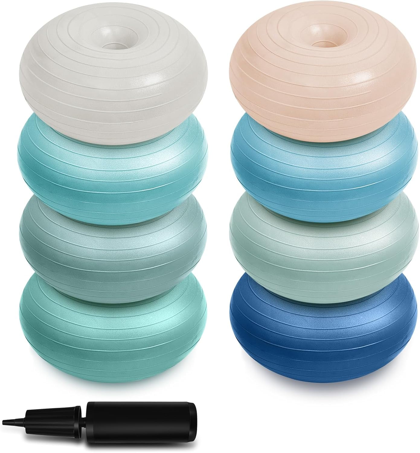 8 Pcs Flexible Seating for Classroom 16. 8 Inch Inflatable Yoga Ball ...