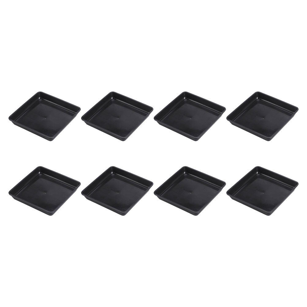 FUEENIRVA Black Plastic Bonsai Plant Saucers Lightweight Trays for ...