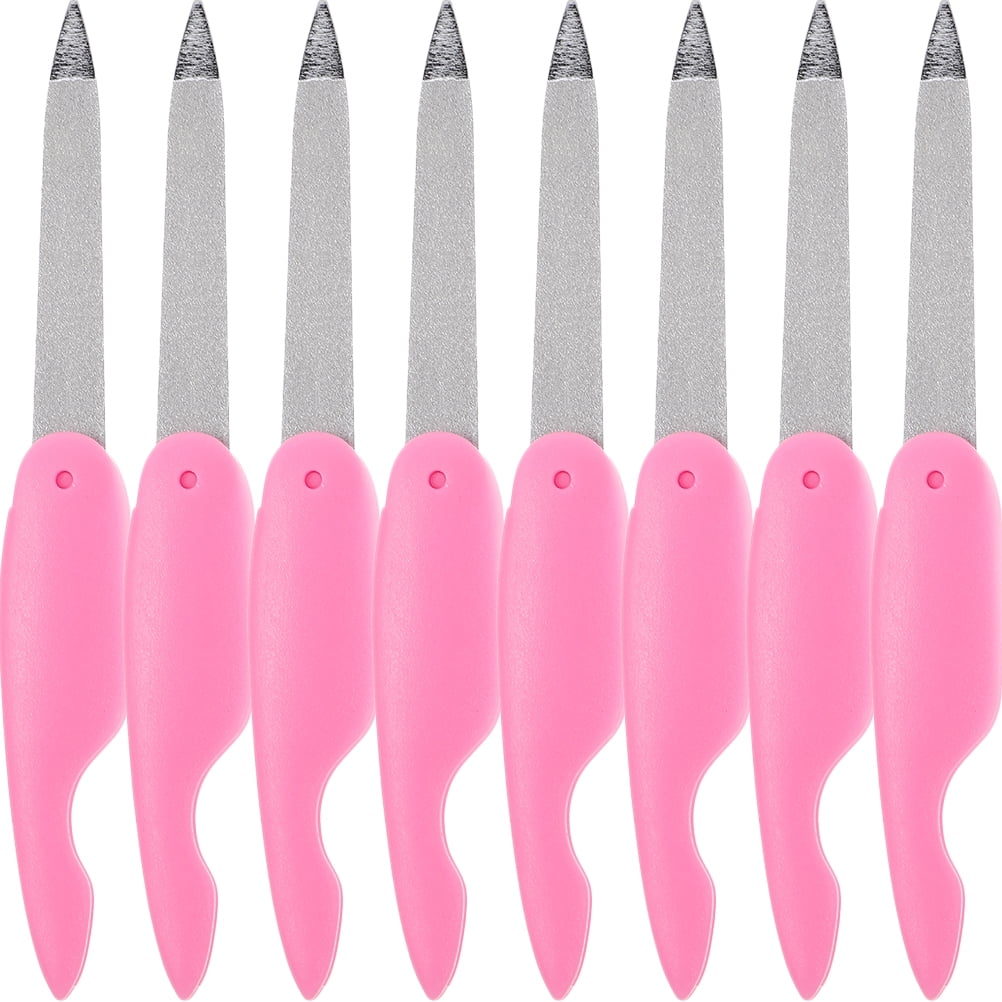 8 Pcs Folding Nail File Metal Trim Bulk Small Files Tool Manicure Tools ...