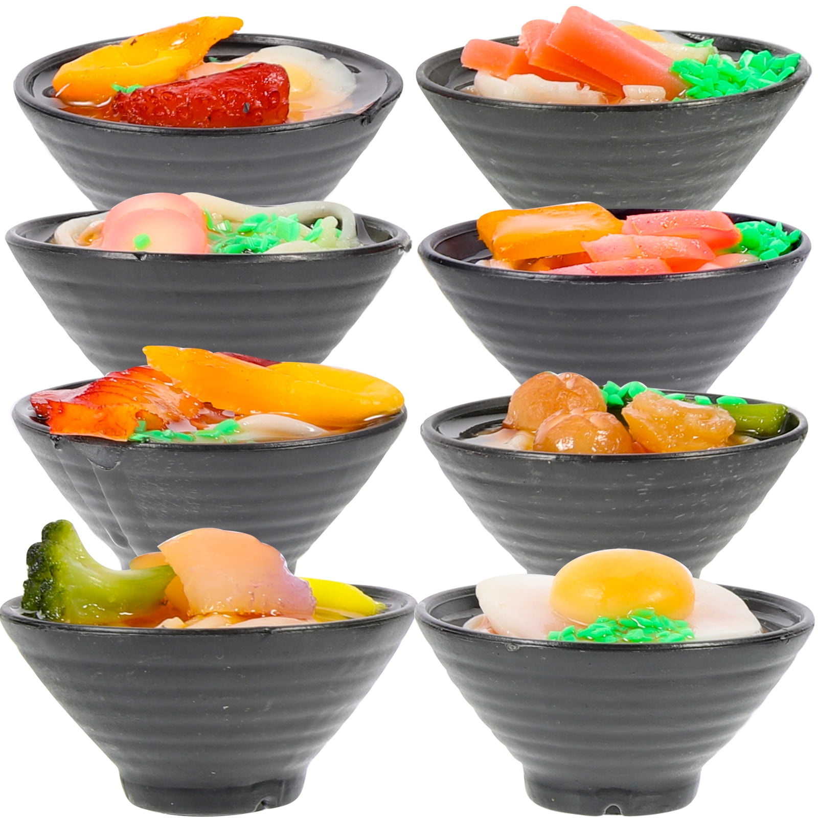 PTOOTP Refrigerator Magnetic Stickers Plastic Bowl Shape Students 8Pcs ...