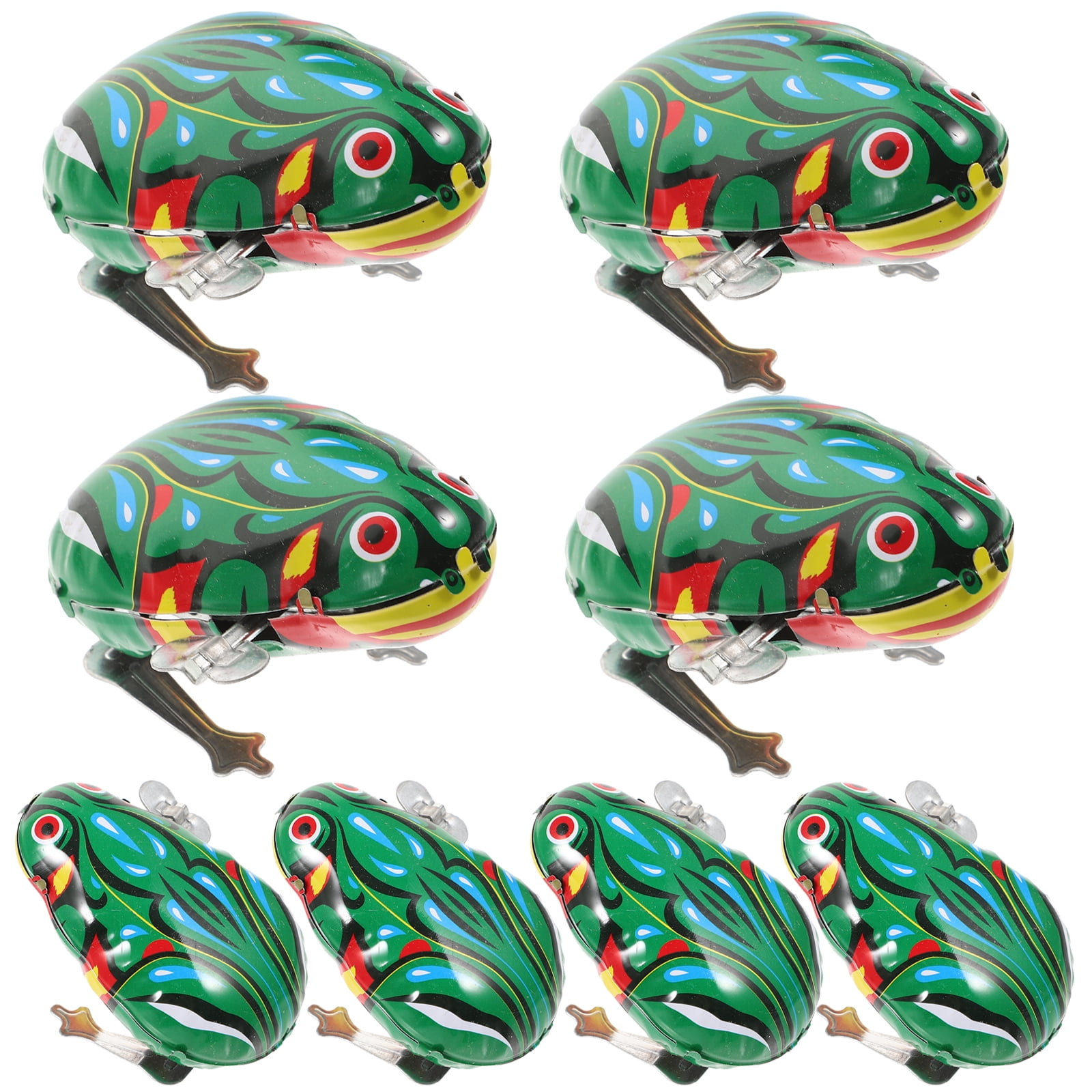 8 Pcs Frog Toy up Clockwork Small Toys for Kids Lovely Child Baby ...