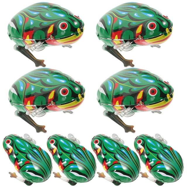 8 Pcs Frog Toy up Clockwork Small Toys for Kids Lovely Child Baby ...