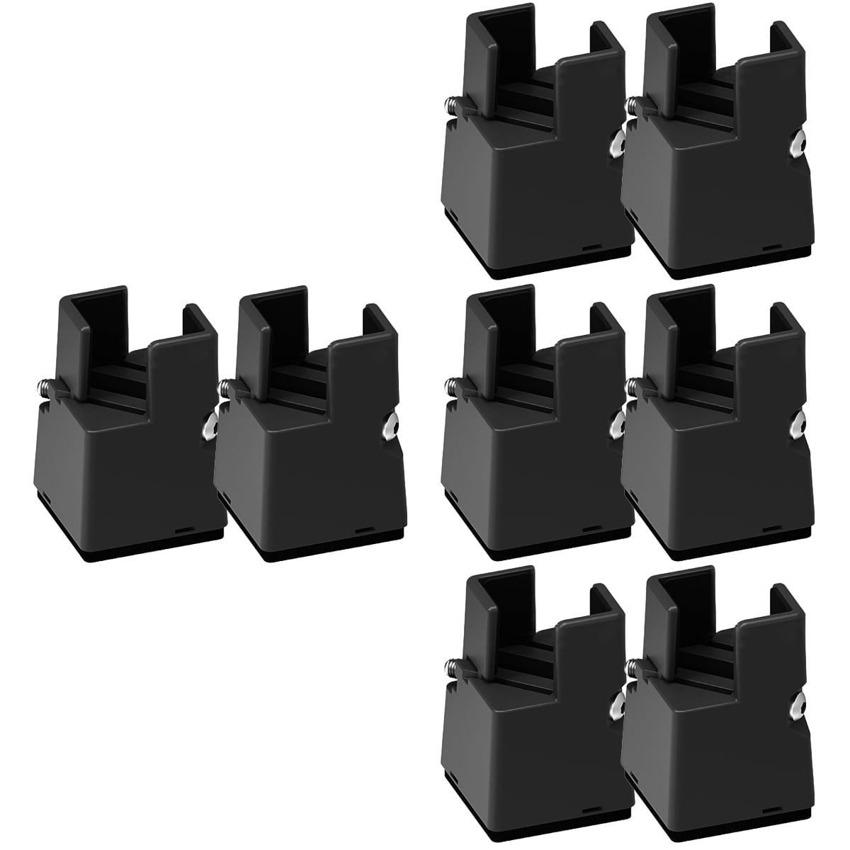 8 Pcs Steel Velvet Furniture Legs for Desk, Couch, Chair Risers, Table ...