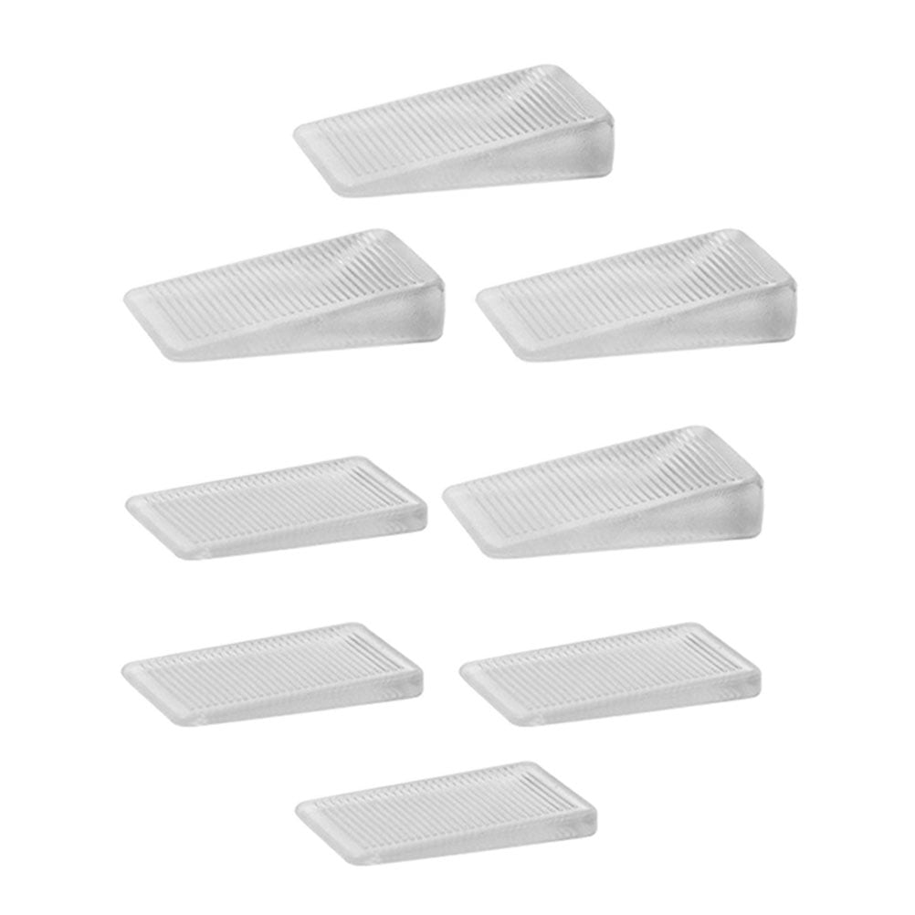 8 Pcs Furniture Mat Toilet Shims Door Wedge Stopper Clear Wedges Tables ...