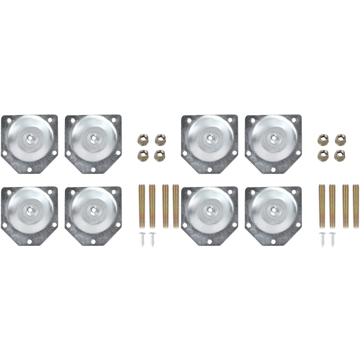 8 Pcs Furniture Shims Leg Mounting Plates Brace Sofa Table Legs ...