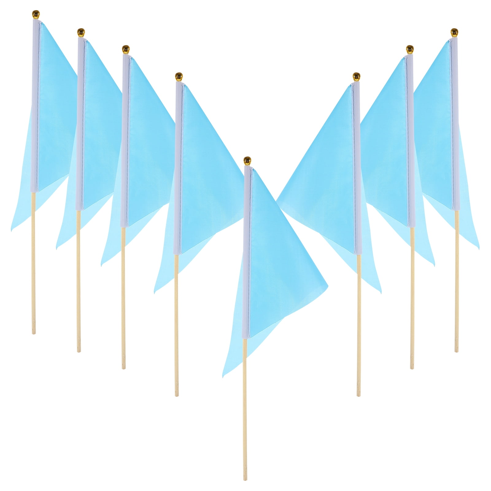 8 Pcs Garden Flags Flower Lawn Marking Emblems Marker Yard Banner ...