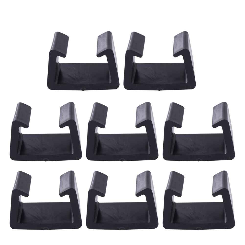 8 Pcs Garden Furniture Clips Sectional Couch Connectors Office Black ...
