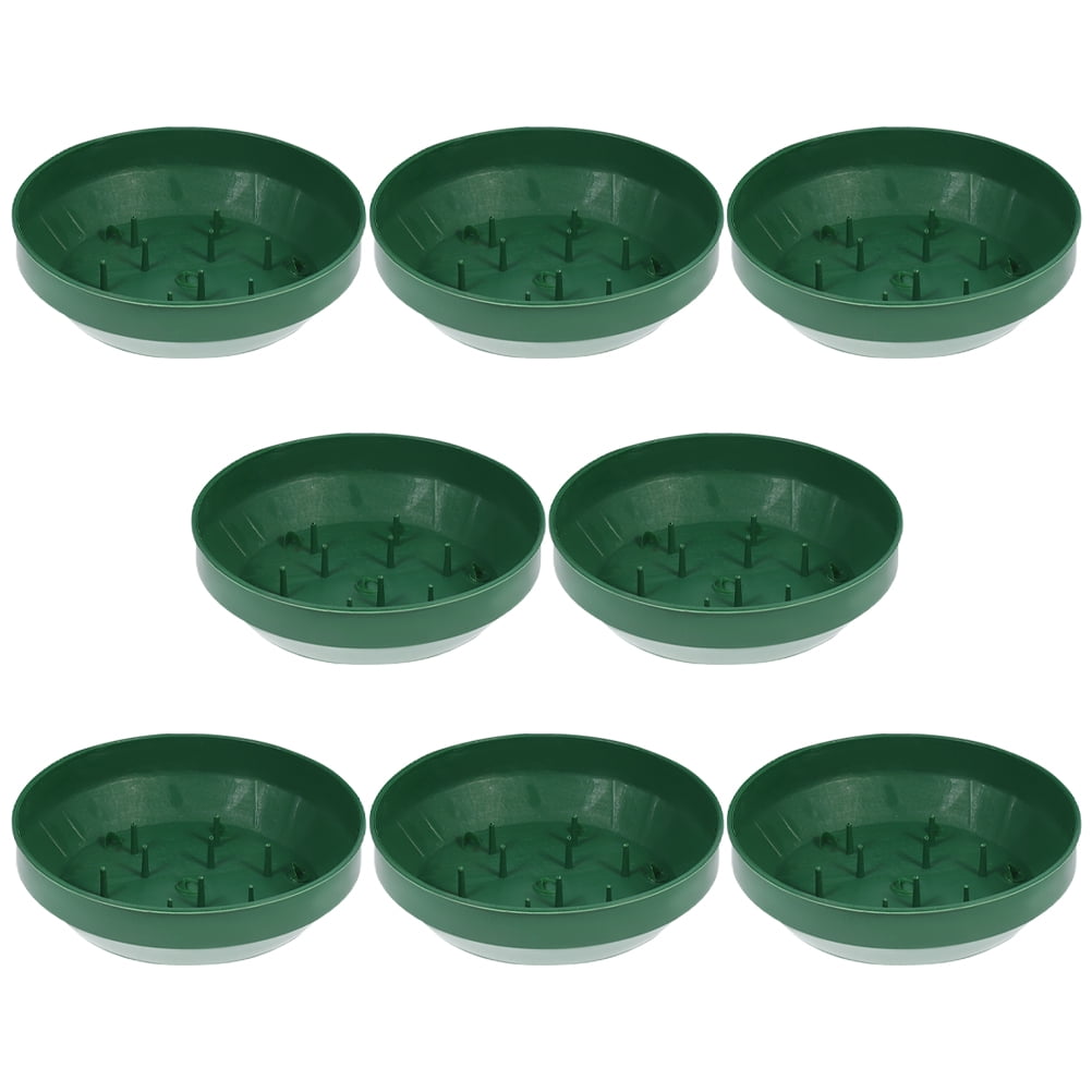 8 Pcs Gardening Mud Tray Fixing Tray Flower Foam Tray Flower Mud Holder ...