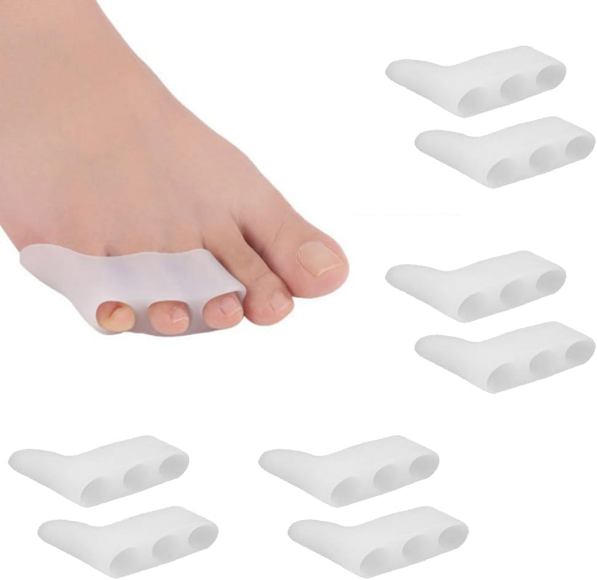 8 Pcs Gel Toe Separators Soft Little Toe Straightener Durable Tailors ...