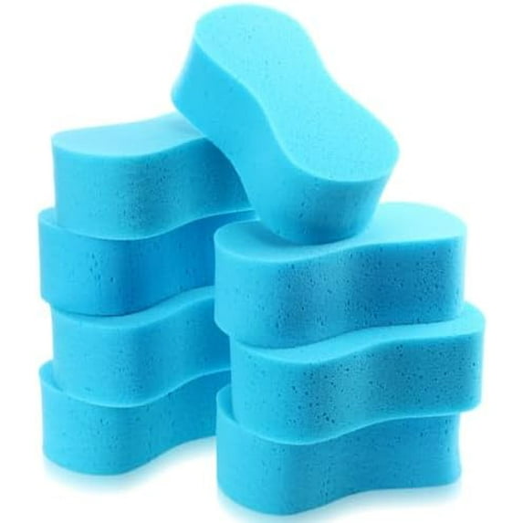 8 Pcs Giant Car Wash Sponges 9 x 4.7 x 3 Inch Extra Large Car Cleaning ...