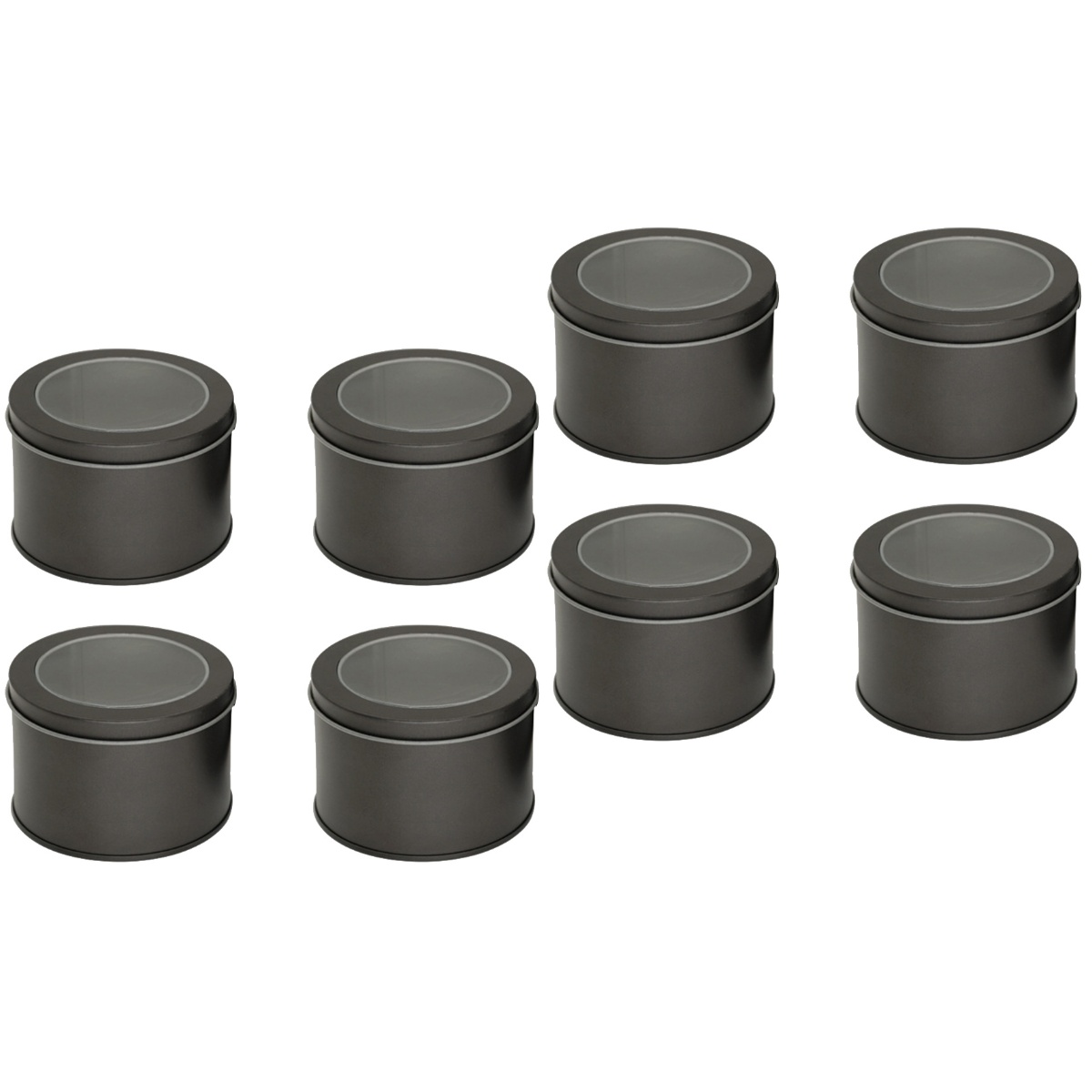 8 Pcs Gift Boxes Coffee Candy Tea Canister With Window Beans Storage ...