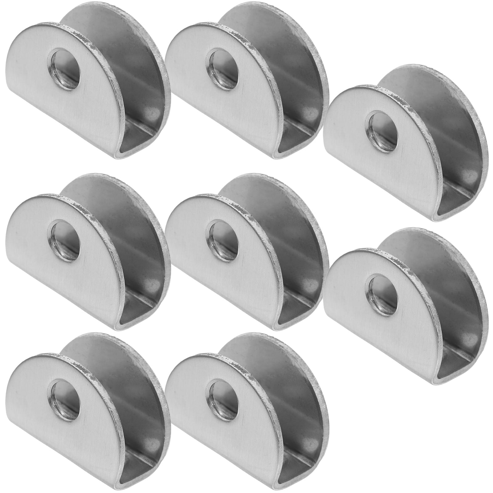 8 Pcs Glass Clip Bracket Stainless Steel Clamps Clips Adjustable ...