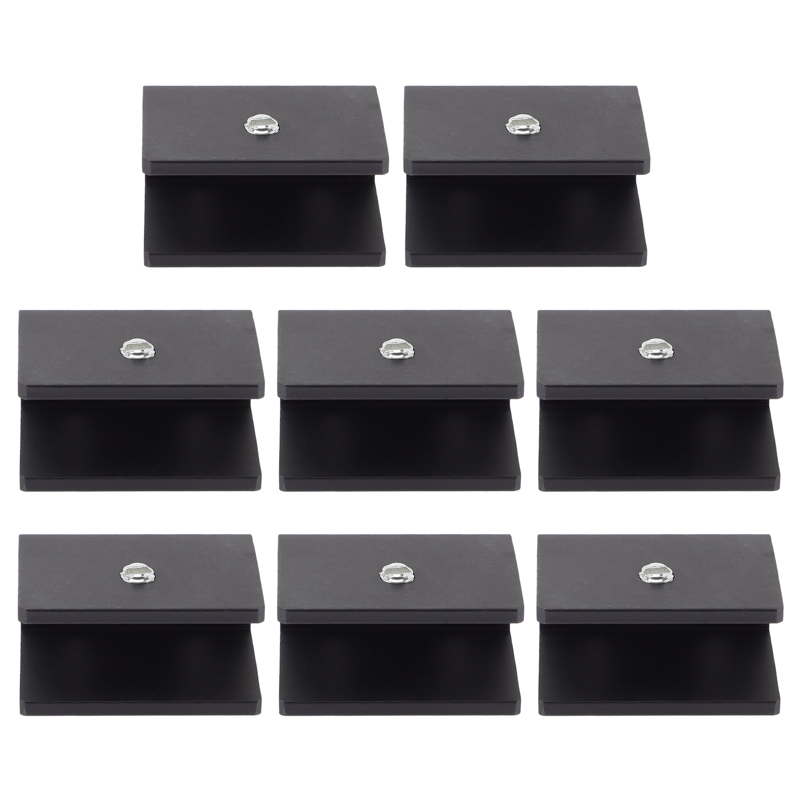 8 Pcs Glass Clip Rack Shelf Wall Mounted Shelves Floating Bracket ...