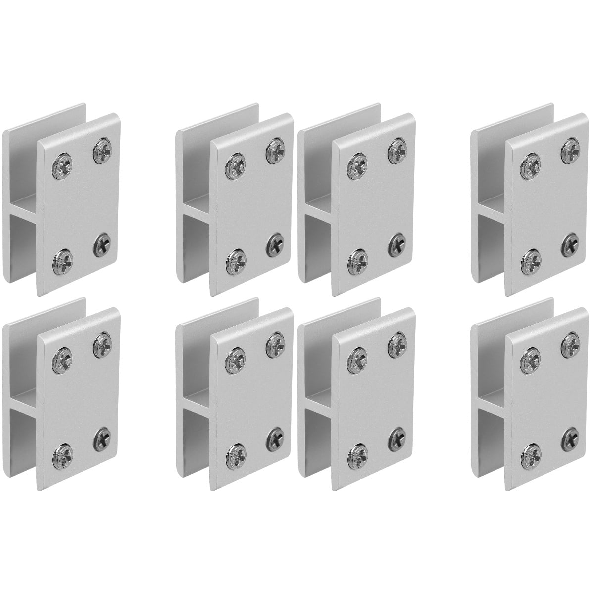 8 Pcs Glass Clip Wall Mount Shelf Holder Brackets Hanging Shelves for ...