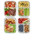 TAIMASI 8 Pcs Glass Food Storage Containers with Lids, Airtight Meal ...