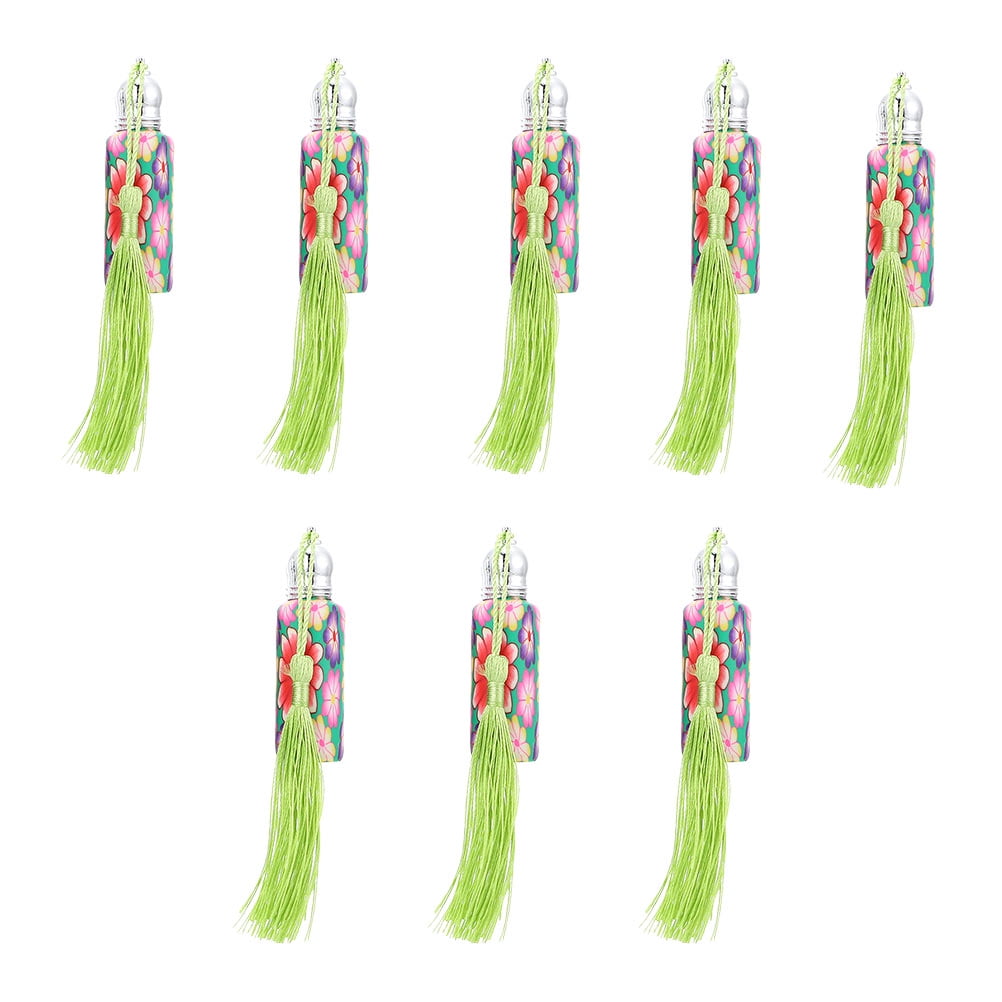 8 Pcs Glass Liquid Storage Bottles Travel Flask Roll-on Perfume Bottled ...