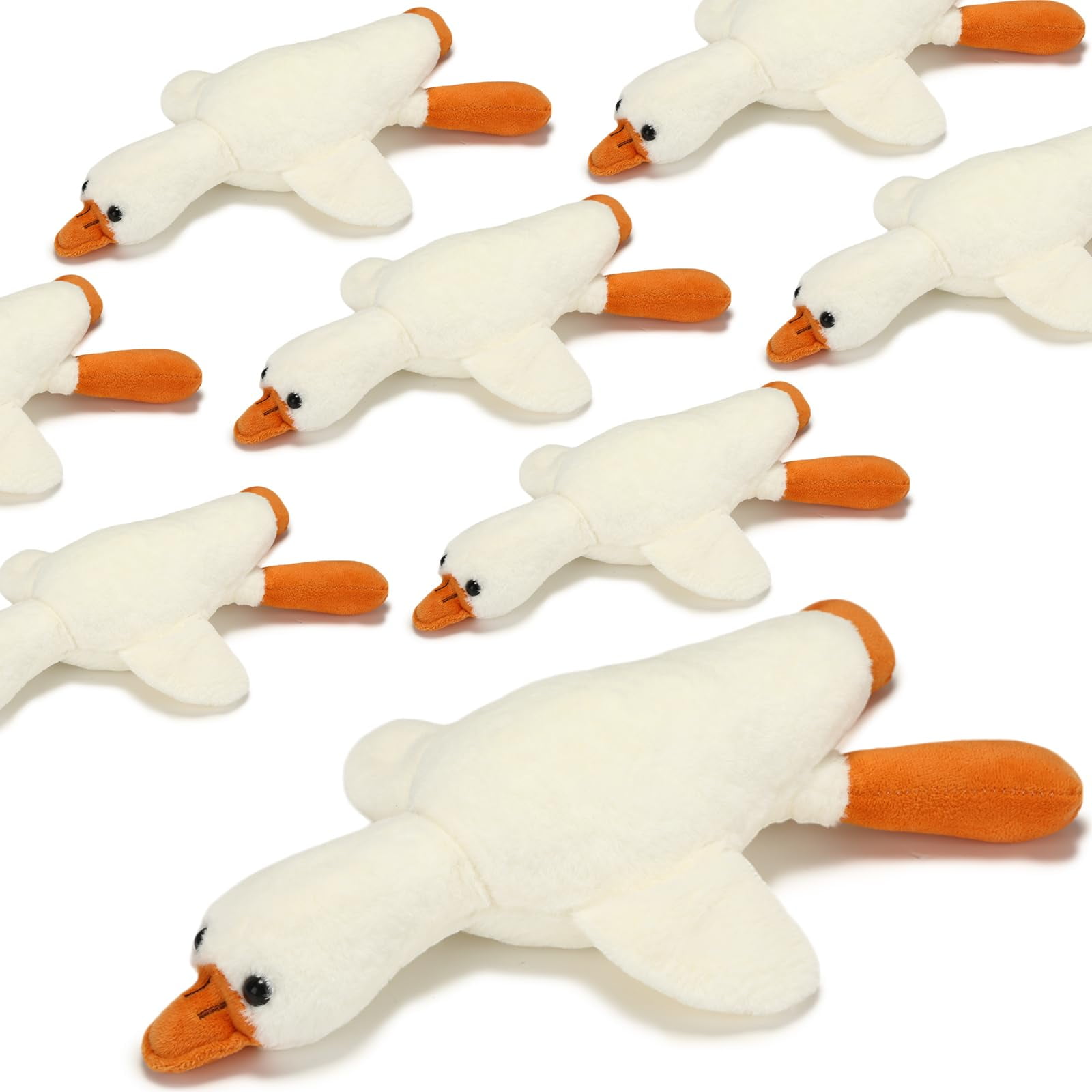 8 Pcs Goose Stuffed Animal 8 Inch Plush Soft Stuffed Animal Toy White ...