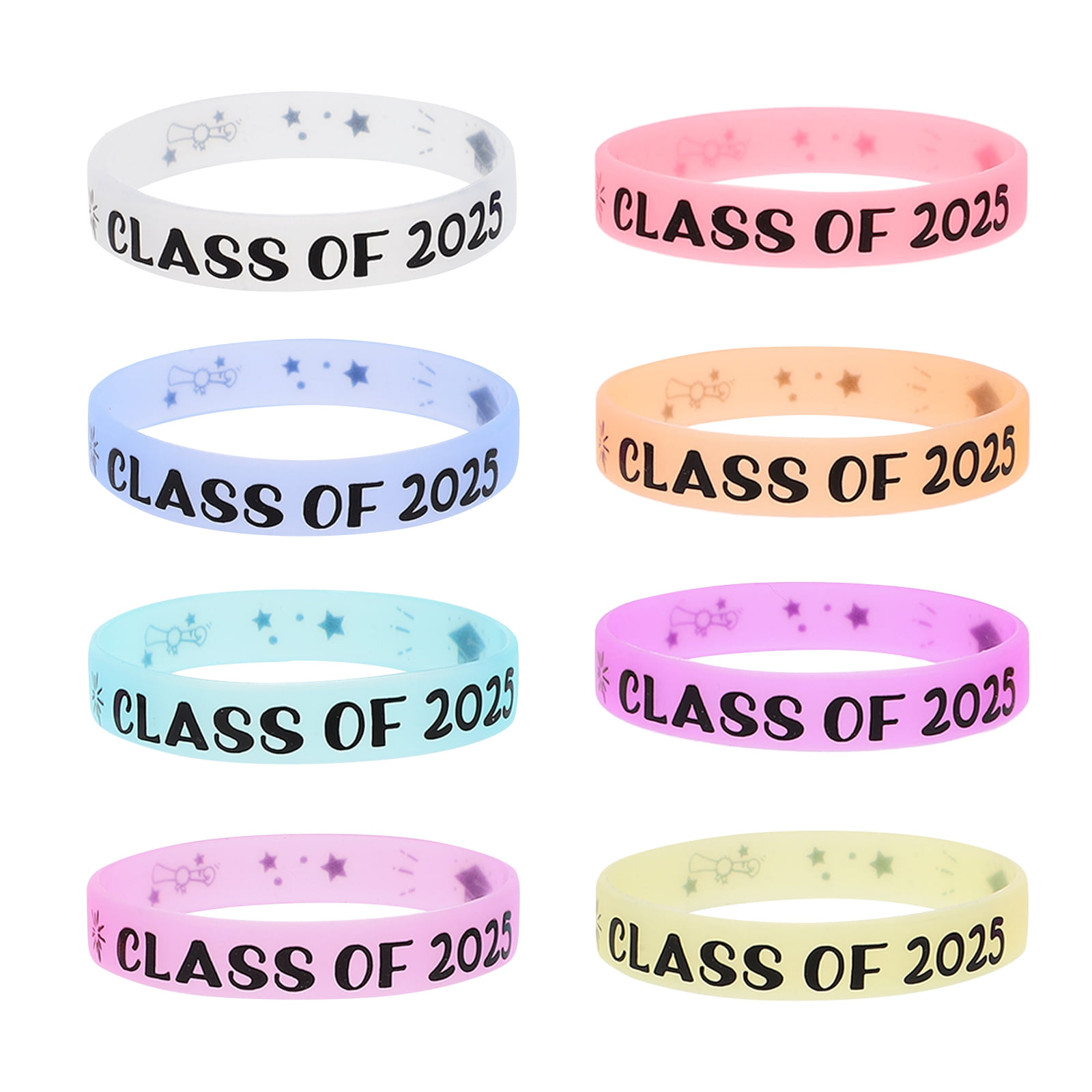 8 Pcs Graduation Commemoration Wristbands Memento Bulletin Board Light ...