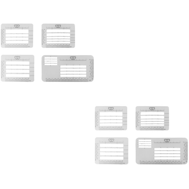 8 Pcs Greeting Card Making Stencil Plastic Stencil Envelope Template ...